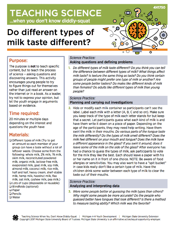 Teaching science when you don’t know diddly-squat: Do different types ...