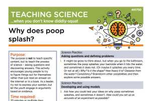 Teaching science when you don’t know diddly-squat: Why does poop splash ...
